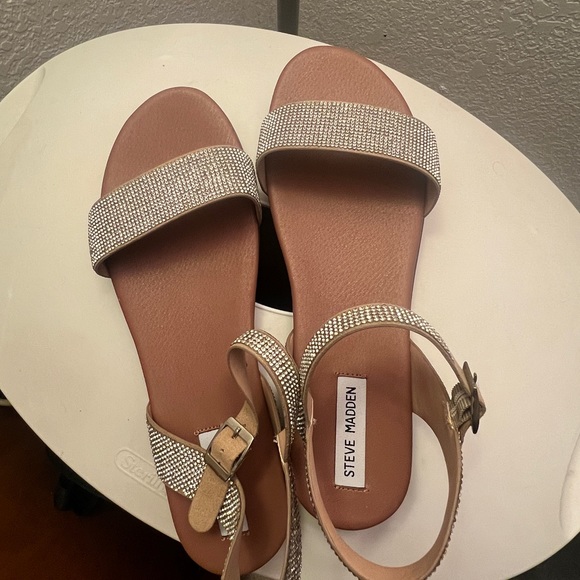 Steve Madden | Shoes | Steve Madden Rhinestone Sandals | Poshmark